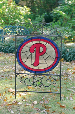 Philadelphia Phillies MLB Stained Glass Outdoor Yard Sign