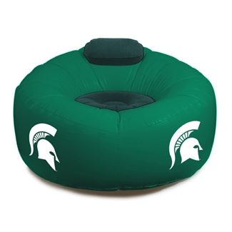 Michigan State Spartans NCAA College Vinyl Inflatable Chair w/ faux ...