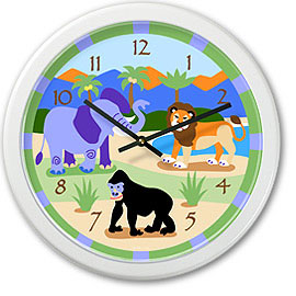 Wild Animals Wall Clock