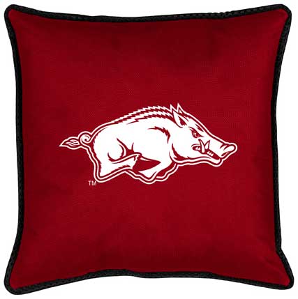 Arkansas Razorbacks Side Lines Toss Pillow