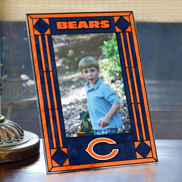 Chicago Bears NFL 9" x 6.5" Vertical Art-Glass Frame