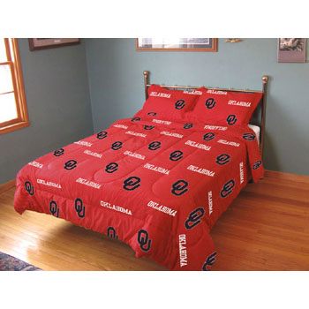 Oklahoma Sooners 100% Cotton Sateen Full Comforter Set