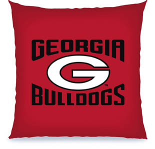 UGA University of Georgia Bulldogs 18" Toss Pillow
