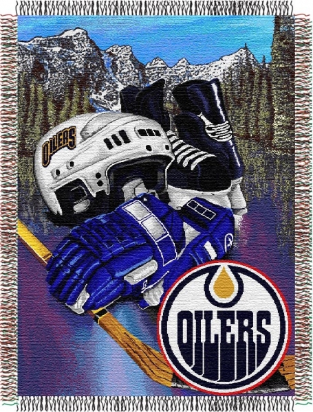 Edmonton Oilers NHL Style "Home Ice Advantage" 48" x 60" Tapestry Throw