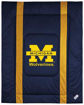 Michigan Wolverines Side Lines Comforter