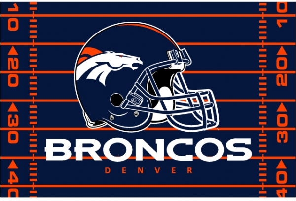 Denver Broncos NFL 39" x 59" Tufted Rug