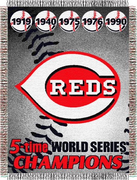 Cincinnati Reds MLB "Commemorative" 48" x 60" Tapestry Throw