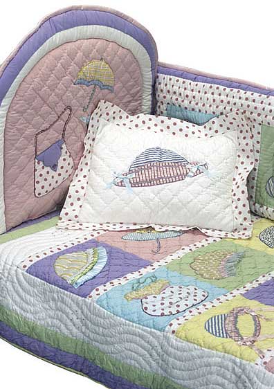 Hats & Purses Crib Pillow