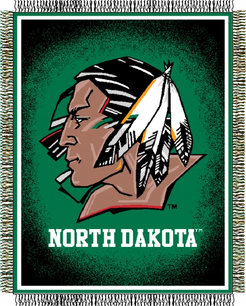 North Dakota Fighting Sioux NCAA College "Focus" 48" x 60" Triple Woven ...