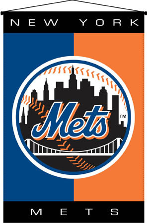 New York Mets 29" x 45" Deluxe Wallhanging