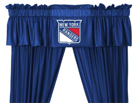 New York Rangers Locker Room Window Valance