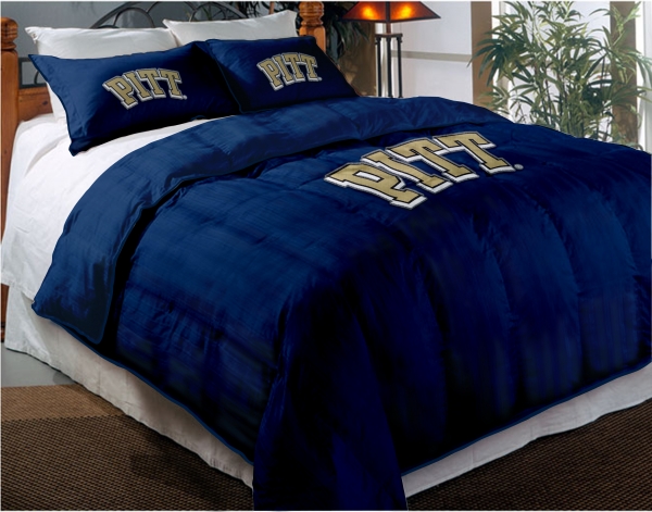 Pittsburgh Panthers College Twin Chenille Embroidered Comforter Set ...