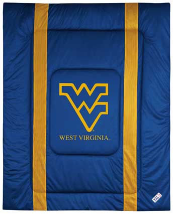 West Virginia Mountaineers Side Lines Comforter