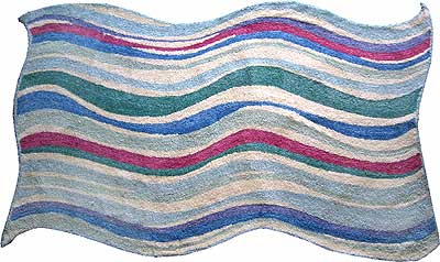 Blue Wave Rug (4' x 6')