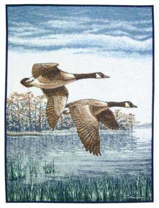 Two Canadian Geese Blanket