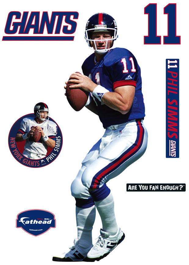 Phil Simms Fathead NFL Wall Graphic