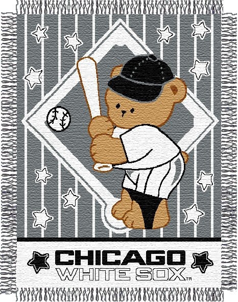 Chicago White Sox MLB Baby 36"x 46" Triple Woven Jacquard Throw