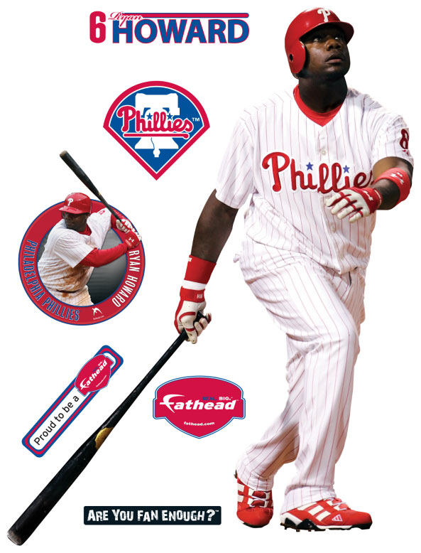 Ryan Howard Fathead MLB Wall Graphic