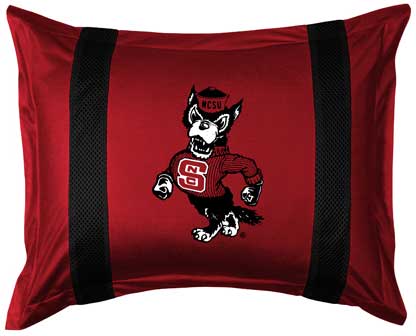North Carolina State Wolfpack Side Lines Pillow Sham