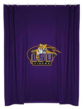 LSU Louisiana State Tigers Locker Room Shower Curtain
