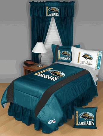 Jacksonville Jaguars Side Lines Comforter / Sheet Set