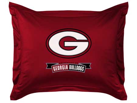 Georgia Bulldogs Locker Room Pillow Sham