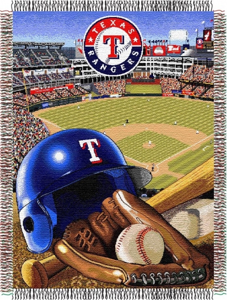 Texas Rangers MLB "Home Field Advantage" 48" x 60" Tapestry Throw