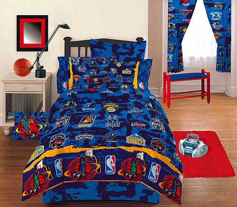 NBA Hoops Twin Bed Skirt