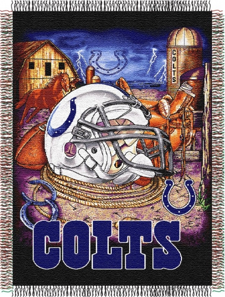 Indianapolis Colts NFL "Home Field Advantage" 48" x 60" Tapestry Throw