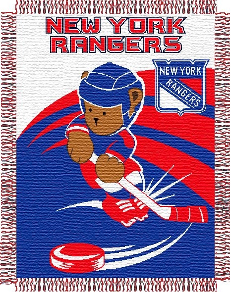 New York Rangers NHL Baby 36" x 46" Triple Woven Jacquard Throw