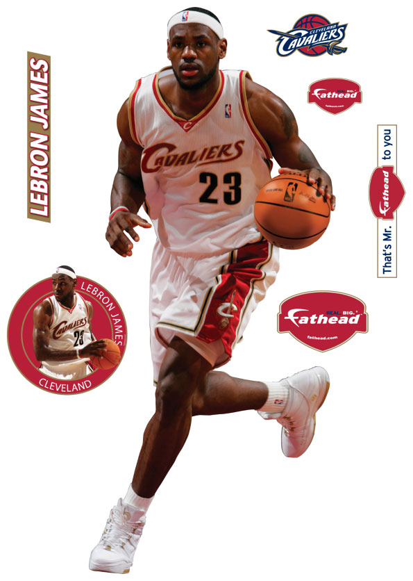LeBron James Basketball Fathead NBA Wall Graphic