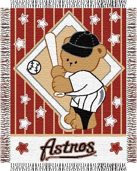Houston Astros MLB Baby 36"x 46" Triple Woven Jacquard Throw