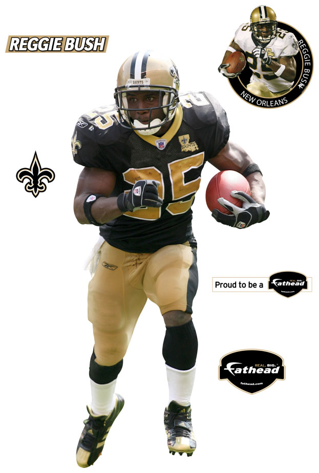 Reggie Bush Fathead NFL Wall Graphic