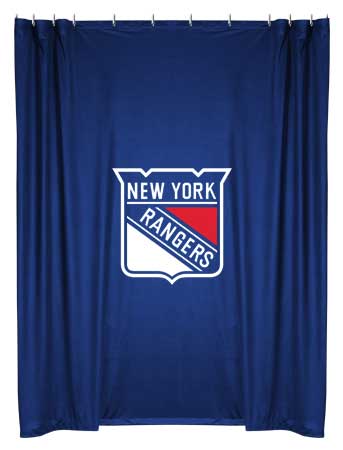 New York Rangers Locker Room Shower Curtain