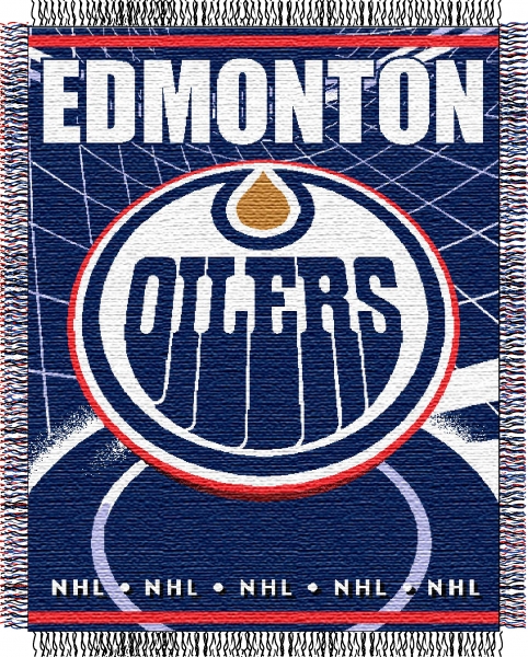 Edmonton Oilers NHL 48" x 60" Triple Woven Jacquard Throw