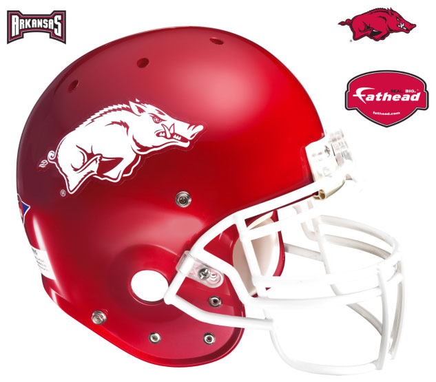 Arkansas Razorbacks Helmet Fathead NCAA Wall Graphic