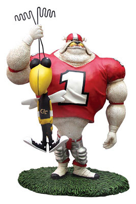 Georgia UGA Bulldogs NCAA College Rivalry Figurine