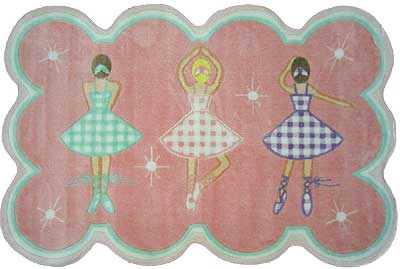 Gingham Dance Rug (39" x 58")