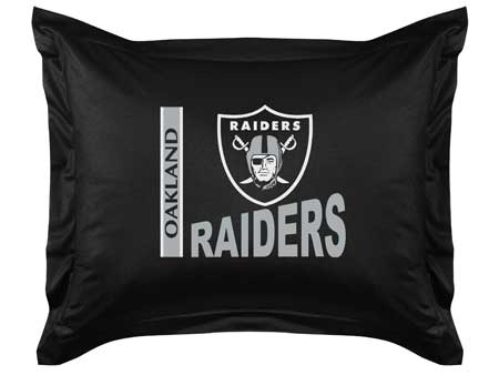 Oakland Raiders Locker Room Pillow Sham