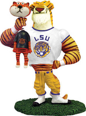 LSU Louisiana State Tigers NCAA College Rivalry Mascot Figurine