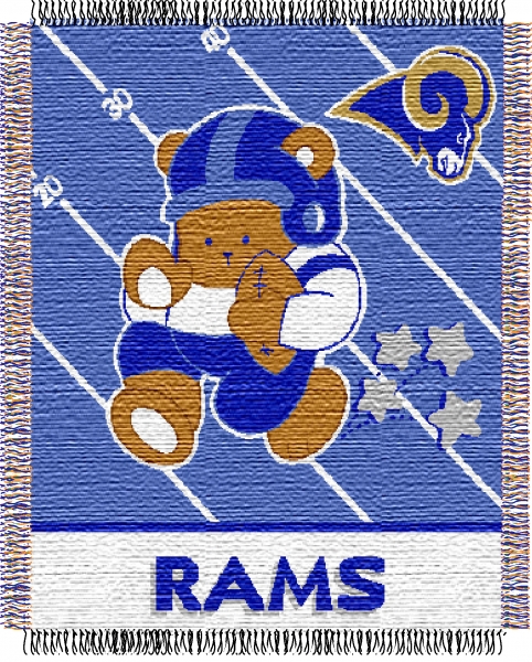 St. Louis Rams NFL Baby 36" x 46" Triple Woven Jacquard Throw