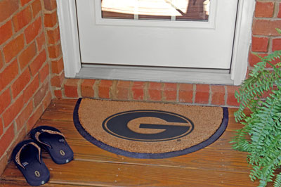 Georgia UGA Bulldogs NCAA College Half Moon Outdoor Door Mat