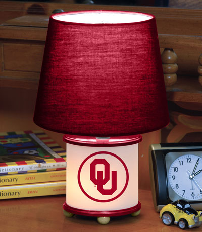 Oklahoma Sooners NCAA College Accent Table Lamp