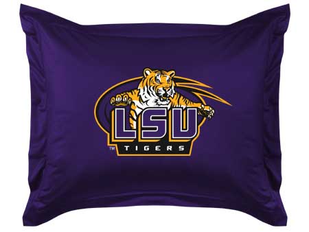 LSU Louisiana State Tigers Locker Room Pillow Sham