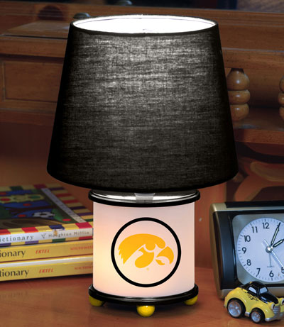 Iowa Hawkeyes NCAA College Accent Table Lamp