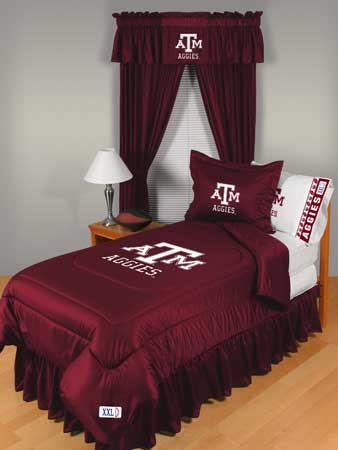 Texas A&M Aggies Locker Room Comforter / Sheet Set