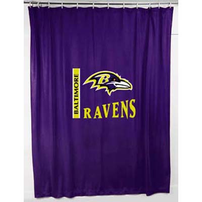 Baltimore Ravens Locker Room Shower Curtain