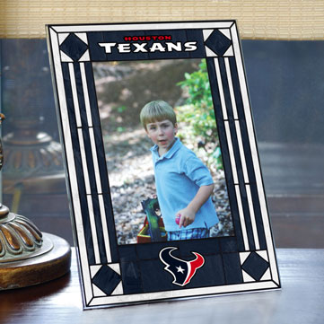 Houston Texans NFL 9" x 6.5" Vertical Art-Glass Frame