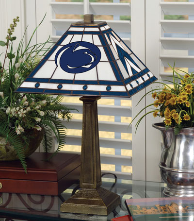 Penn State Nittany Lions NCAA College Stained Glass Mission Style Table ...