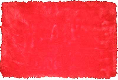 Flokati RED Rug (39" x 58")